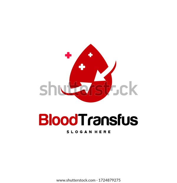 Blood Donor Logo Designs Concept Vector Stock Vector (Royalty Free ...