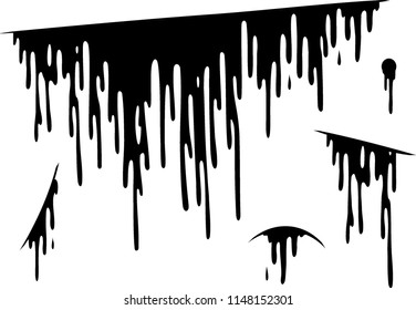 Blood Drip Cut Set Stock Vector (Royalty Free) 1148152301 | Shutterstock