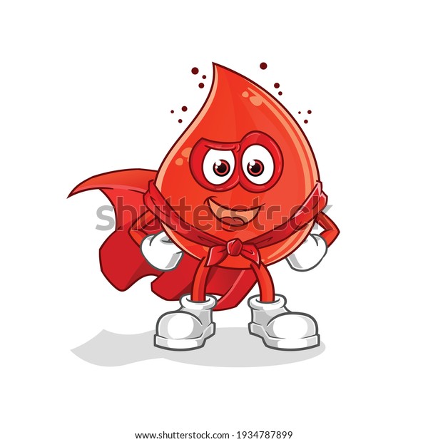 Blood Drop Heroes Vector Cartoon Character Stock Vector (Royalty Free ...