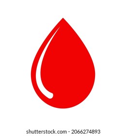 Blood Drop Icon Vector Illustration Template Stock Vector (Royalty Free ...