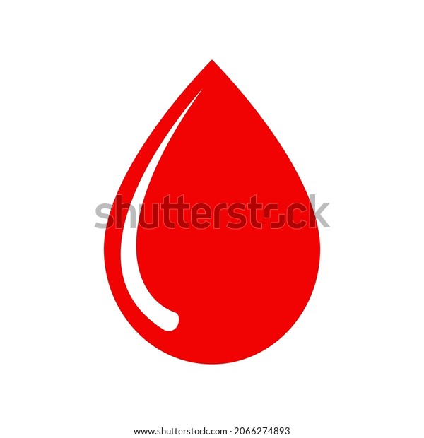 Blood Drop Icon Vector Illustration Template Stock Vector (Royalty Free ...