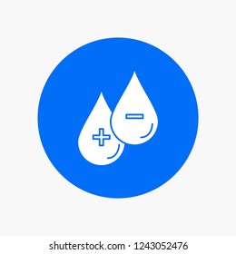 Blood Drop Liquid Plus Minus White Stock Vector (Royalty Free ...