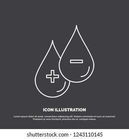 Blood Drop Liquid Plus Minus Icon Stock Vector (Royalty Free ...