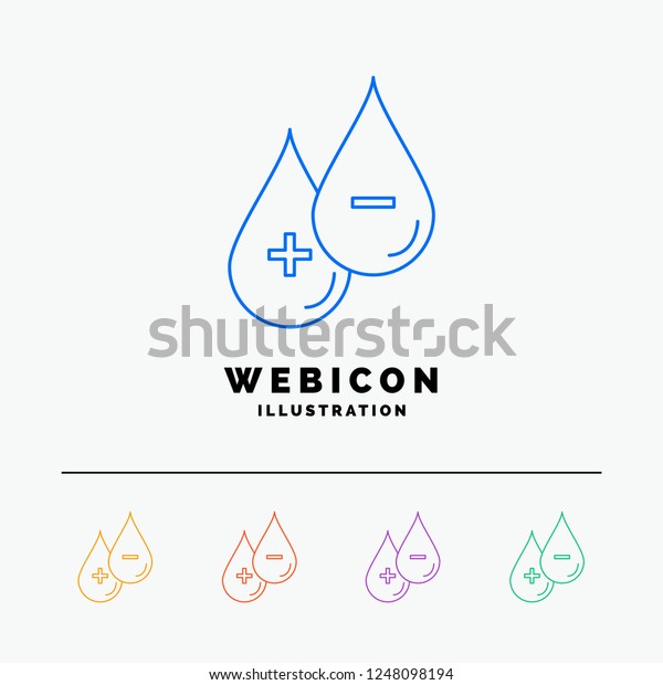 Blood Drop Liquid Plus Minus 5 Stock Vector (Royalty Free) 1248098194 ...