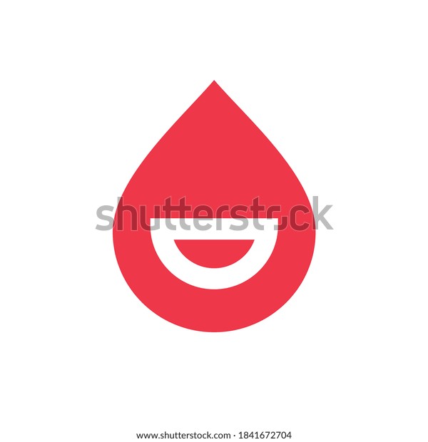 Blood Drop Smile Vector Logo Icon: เวกเตอร์สต็อก (ปลอดค่าลิขสิทธิ์ ...