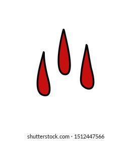 Red Blood Drops Icons Bleeding Symbols: เวกเตอร์สต็อก (ปลอดค่าลิขสิทธิ์ ...