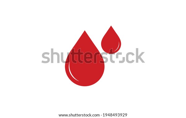 Blood Drops Icon Vector Illustration Stock Vector (Royalty Free) 1948493929 | Shutterstock