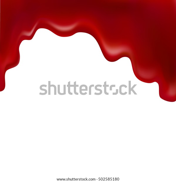 Blood Flowing Motion Blood Trickling Down Stock Vector (Royalty Free ...