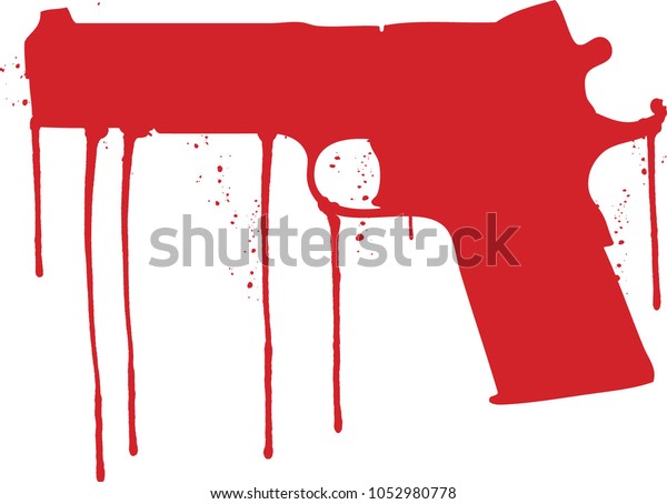 Blood Gun Stock Vector (Royalty Free) 1052980778 | Shutterstock