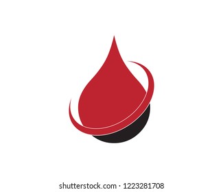 Blood Logo Template Vector Icon Illustration Stock Vector (Royalty Free ...