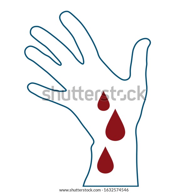 Blood Loss Icon Bleeding Arm Injury: เวกเตอร์สต็อก (ปลอดค่าลิขสิทธิ์ ...