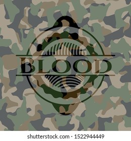 Blood On Camo Texture Vector Illustration Stock Vector (Royalty Free ...