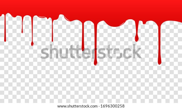 Blood On Transparent Background Blod Pattern Stock Vector (Royalty Free ...