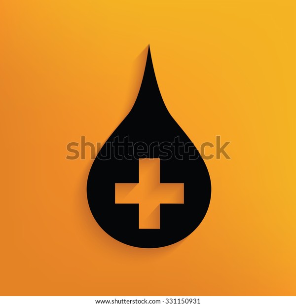 Blood On Yellow Backgroundclean Vector Stock Vector (Royalty Free ...