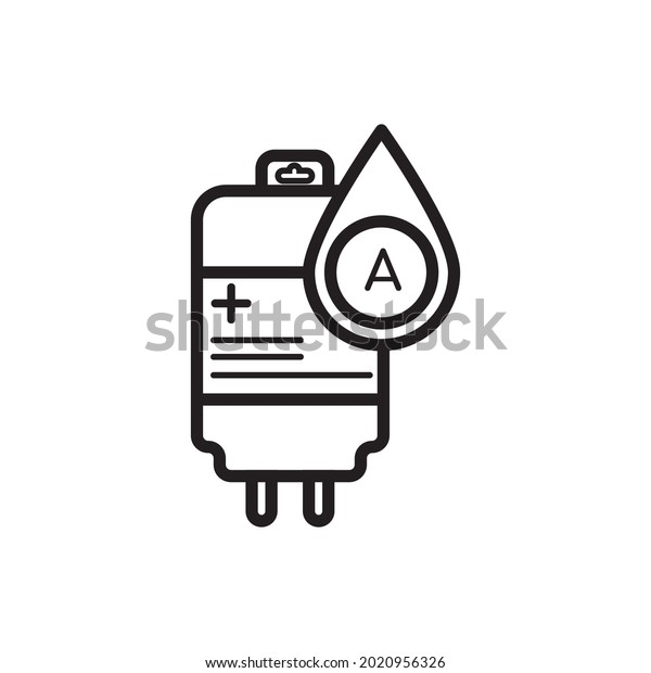 Blood Outline Icon Vector Illustration Stock Vector (Royalty Free ...