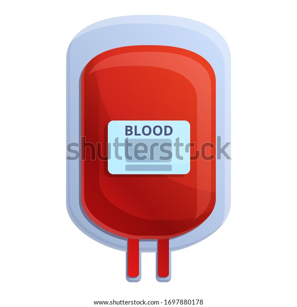 Blood Package Icon Cartoon Blood Package Stock Vector (Royalty Free ...