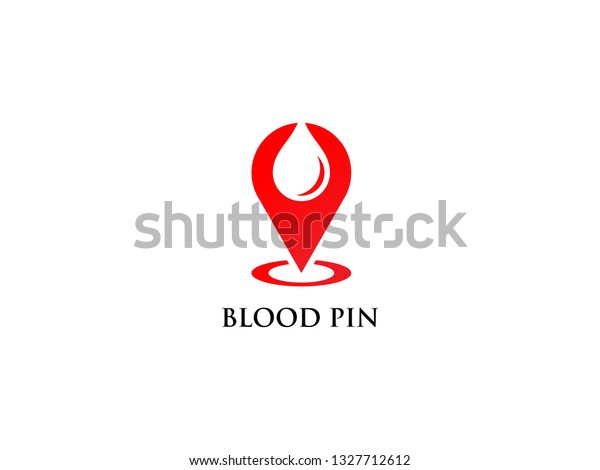 Blood Pin Icon Unique Icon Using Stock Vector (Royalty Free) 1327712612 ...