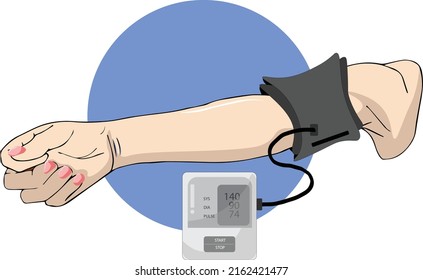 Blood Pressure Machine Vector Art Stock Vector (Royalty Free ...