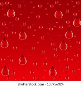 Blood Rain Blood Drops Vector Background Stock Vector (Royalty Free ...