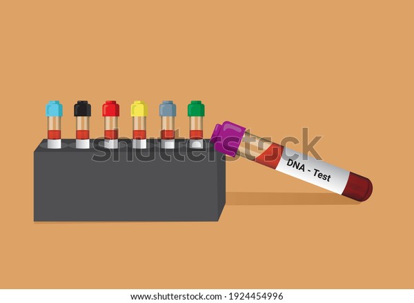 Blood Sample Dna Test Blood Collection Stock Vector (Royalty Free ...