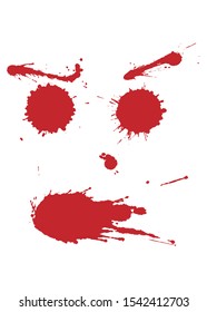 Vector Blood Drop Splash: vetor stock (livre de direitos) 555156889