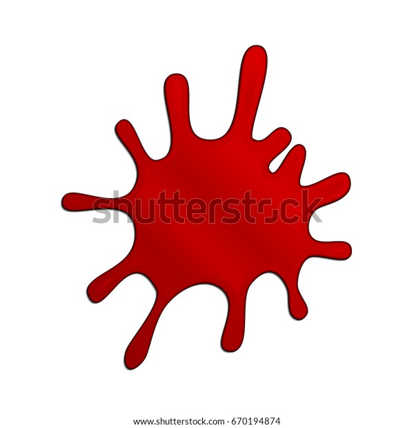 Blood Splash Vector Illustration Isolated Splatter Stock Vector ...