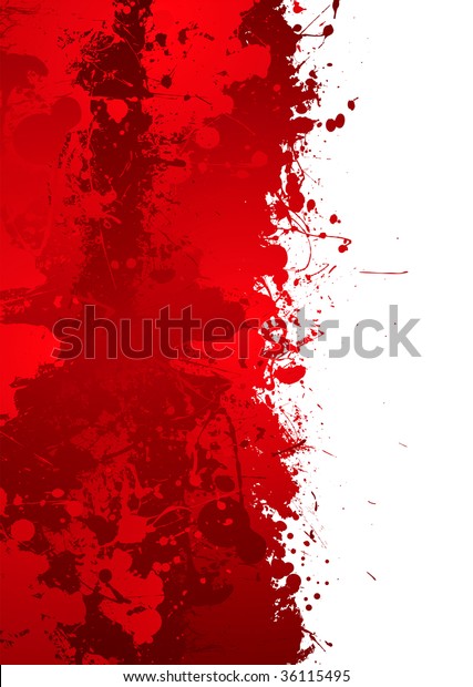 Blood Splat Border Red Ink Effect Stock Vector (Royalty Free) 36115495 ...