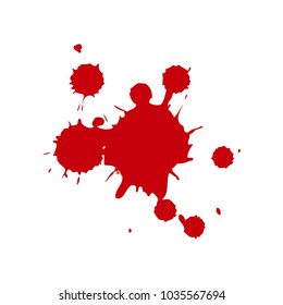 Abstract Vector Biohazard Symbol Splatter Red Stock Vector (Royalty ...