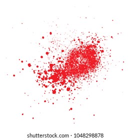 Blood Splatter Vector Isolated On White: vector de stock (libre de ...