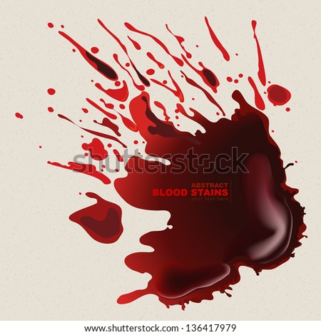 Blood Stains Illustration By Vector Design Stock Vector (Royalty Free ...
