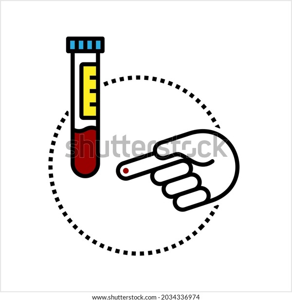 Blood Test Icon Blood Sample Laboratory Stock Vector (Royalty Free ...