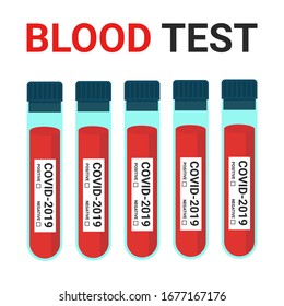Blood Test Isolated White Background Concept Stock Vector (Royalty Free ...