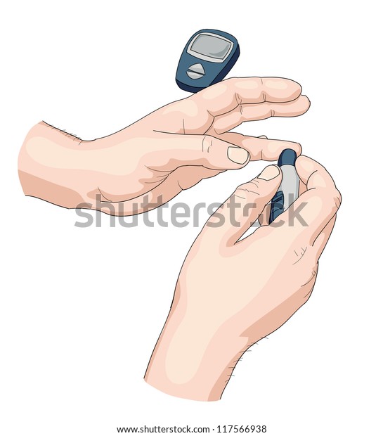 Blood Test Vector Illustration Stock Vector (Royalty Free) 117566938