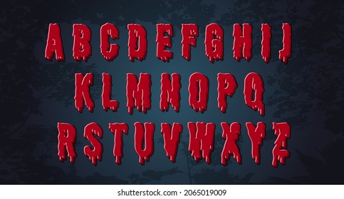Blood Text Style Effect Mockup Stock Vector (Royalty Free) 2065019009 ...