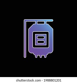 Blood Transfusion Blue Gradient Vector Icon Stock Vector (Royalty Free ...