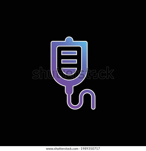 Blood Transfusion Blue Gradient Vector Icon Stock Vector (Royalty Free ...