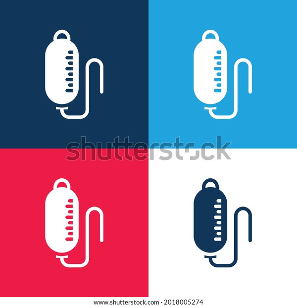Blood Transfusion Blue Red Four Color Stock Vector (Royalty Free ...