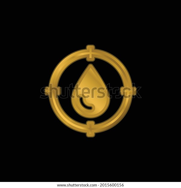 Blood Type Gold Plated Metalic Icon Stock Vector (Royalty Free ...