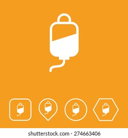 Blood Unit Icon On Flat Ui Stock Vector (Royalty Free) 274663406 ...