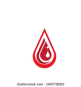 Blood Vector Icon Red Drop Symbol Stock Vector (Royalty Free ...