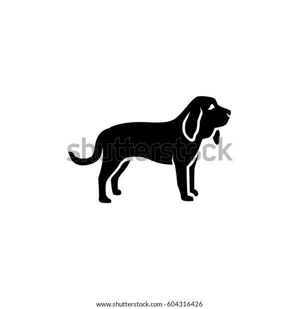 Bloodhound Vector Icon Stock Vector (Royalty Free) 604316426 | Shutterstock