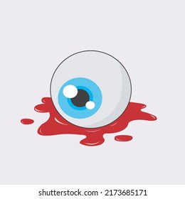 Bloody Eye Illustration Simple Vector Stock Vector (Royalty Free ...