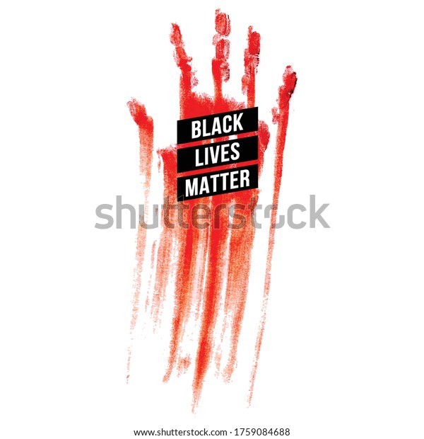 Bloody Hand Design Concept Stand Against Stock Vector (Royalty Free ...