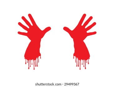 Bloody Hands Vector Illustration Stock Vector (Royalty Free) 29499367 ...