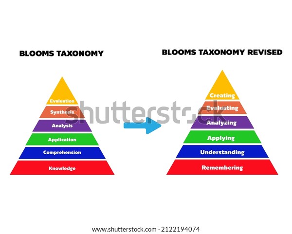 Stock vektor „Blooms Taxonomy Model Developed Into Blooms“ (bez ...