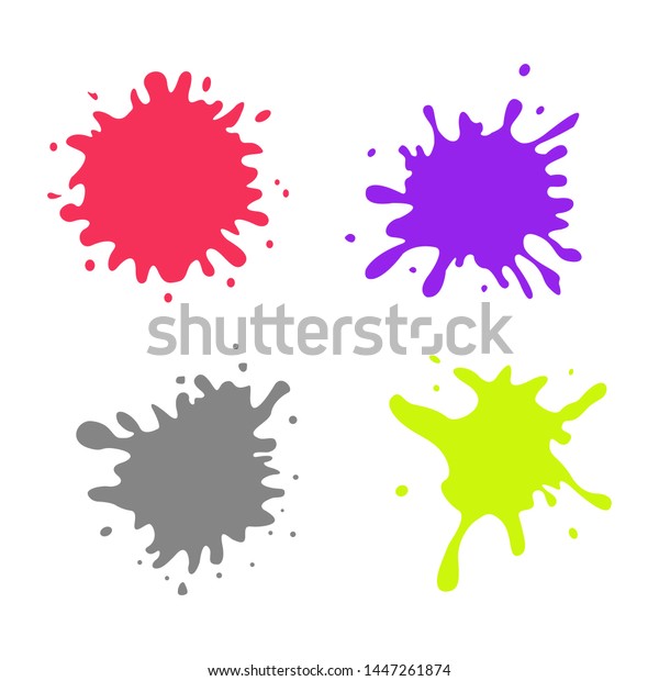 Blots Set Icons Graphic Template Vector Stock Vector (Royalty Free ...