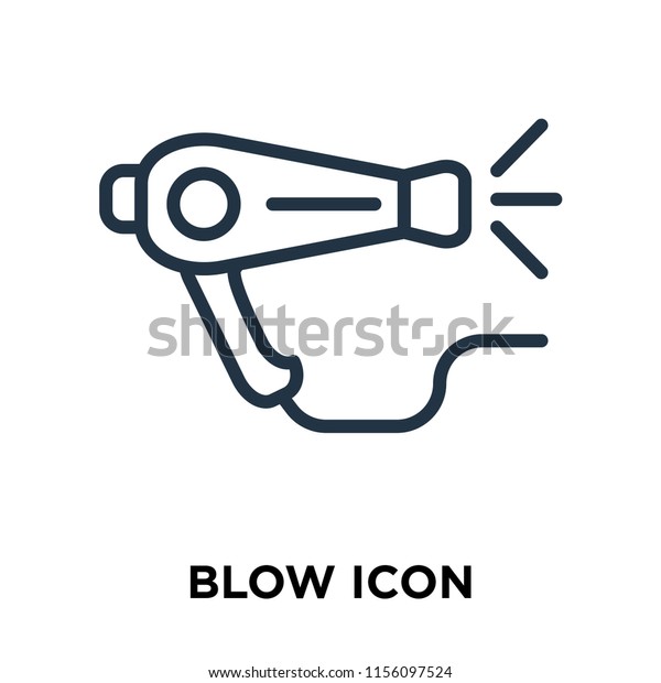Blow Icon Vector Isolated On White Stock Vector (Royalty Free ...