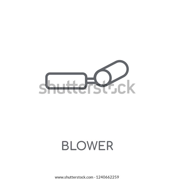 Blower Linear Icon Modern Outline Blower Stock Vector (Royalty Free ...