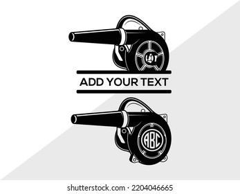 Blower Machine Monogram Svg Printable Vector Stock Vector (Royalty Free ...