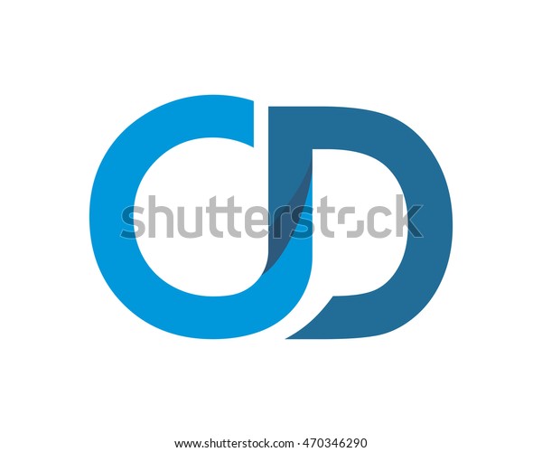 Blue Abbreviation Alphabet Symbol Typography Typeface Stock Vector ...
